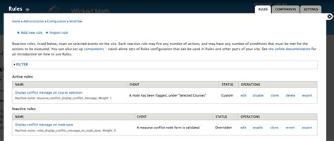 How To Use The Resource Conflict Module When Creating A Course Schedule Drupal Org