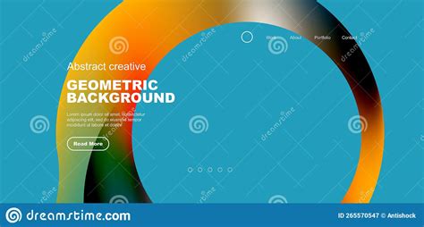 Vector Geometric Abstract Background Design Stock Vector Illustration Of Fluid Card 265570547