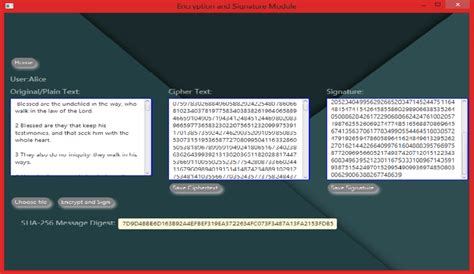 encryption and signature generation to secure sensitive information