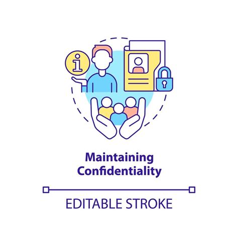 Maintaining Confidentiality Concept Icon Sensitive Information