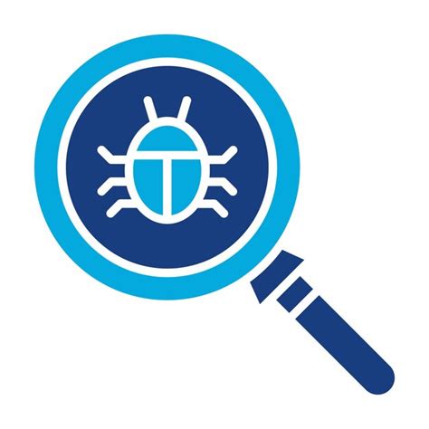 premium vector bug search duotone illustration