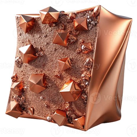 Beautiful Modern Copper Texture Rough Surface Isolated For