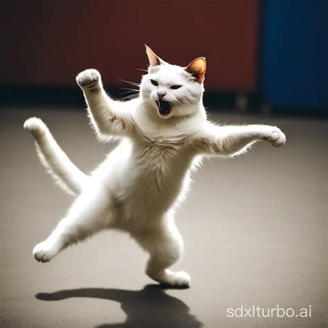 Joyful Cat Dancing With Elegance And Grace Sdxl Free Online