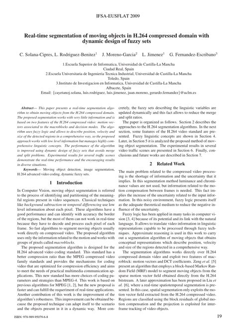 Pdf Real Time Segmentation Of Moving Objects In H264 Compressed Domain With Dynamic Design Of