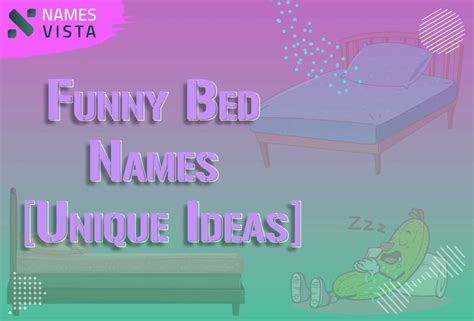 360 Funny Bed Names Unique Ideas
