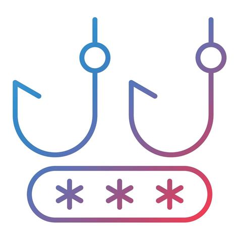 Password Phishing Line Gradient Icon 18670645 Vector Art At Vecteezy
