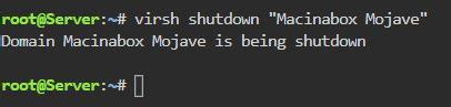Gracefully Stop Shutdown MacOS VMs VM Engine KVM Unraid