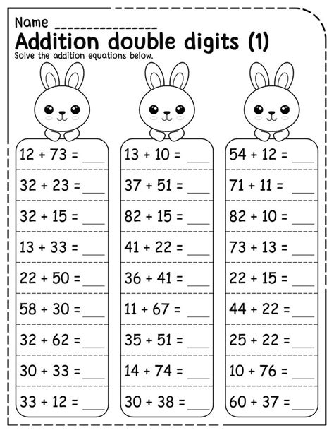Adding And Subtracting Double Digits Without Regrouping Mathematics