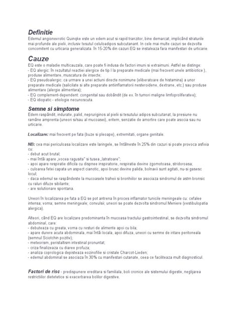 Edem Quincke Si Soc Anafilactic Pdf