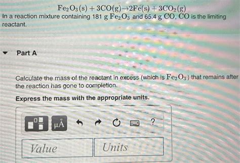 Answered Fe2o3 S 3co G →2fe S 3co2 G In… Bartleby