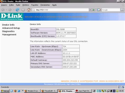 DLink DSL 500B Abrindo portas Guia Prático Hardware com br