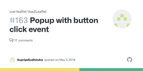 Popup With Button Click Event Issue Vue Leaflet Vue Leaflet GitHub