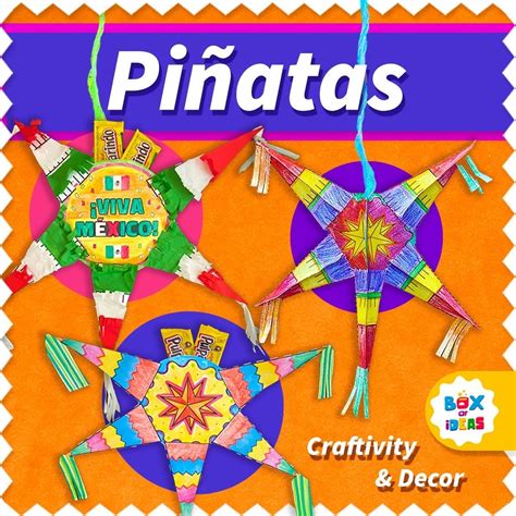 Diy Paper Piñata Craft • Cinco De Mayo Printable Activity • Mexican