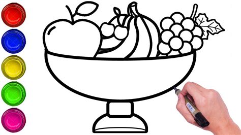 Fruit Basket Pencil Drawing