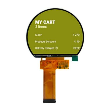 Inch Custom Round LCD Display SPI RGB Pin Speedmeter LCD Screen Panel Smart TFT