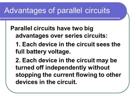 Benefits Of Using A Parallel Circuit Circuit Diagram