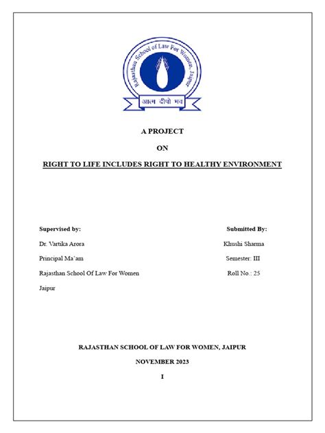 A Project On Consitutional Law Download Free Pdf Environmental