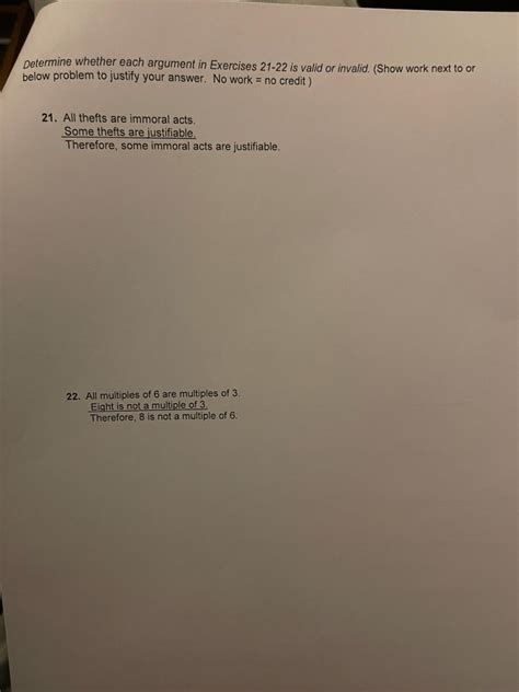 Solved Determine Whether Each Argument In Exercises 21 22 Is