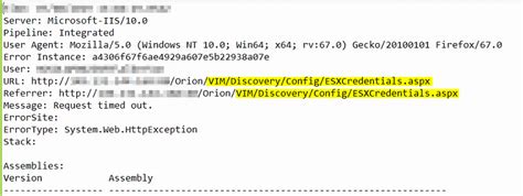 unexpected website error requested timed out when running network