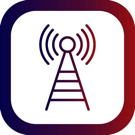 Broadcast Line Gradient Round Corner Icon 52419902 Vector Art At Vecteezy