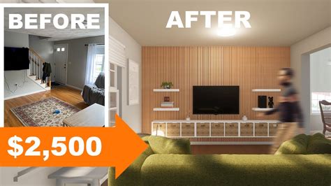 Modern Makeover Old Living Room With Small Budget Room Transformation Interiordesign