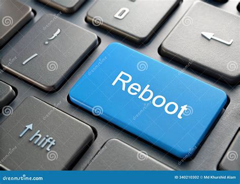 keyboard reboot button representing the concept of restarting