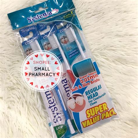 Systema Toothbrush 0 02mm Patented Bristles Soft And Slim Small