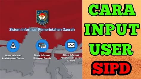 CARA INPUT USER SIPD YouTube