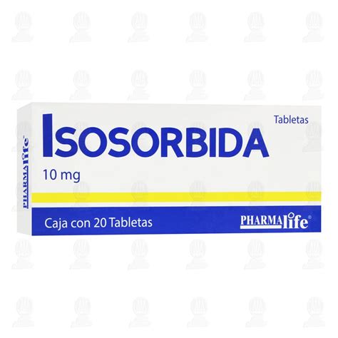 Isosorbida 10 Mg 20 Tabletas Pharmalife