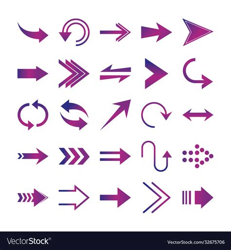 arrows direction guide cursor web navigation icons