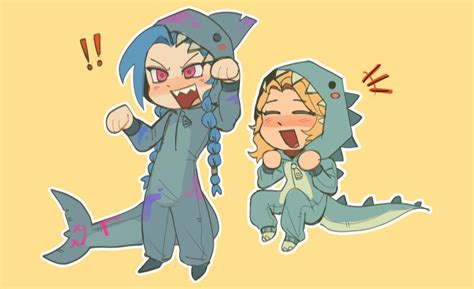 Safebooru 2girls Arcane League Of Legends Arcane Jinx Blonde Hair