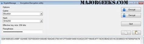 Kryptomessage Allows For Easy Text Encryption Decryption Majorgeeks