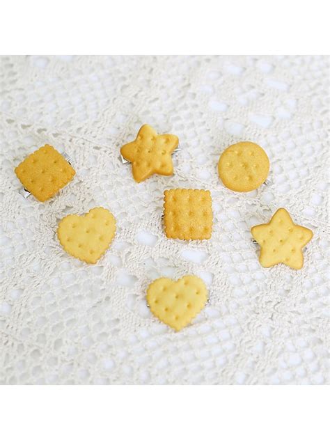 Cute Biscuits Shaped Hairclip Brooch