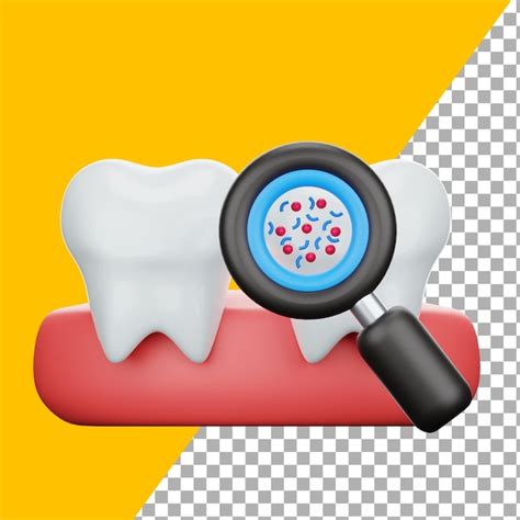 Premium Psd 3d Tooth Bacteria