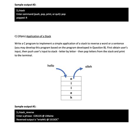 B 50pts Implement A Stack A Stack Is A Container