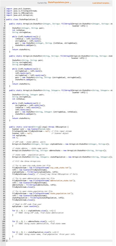 Solved LAB Zip Code And Population Generic Chegg Com
