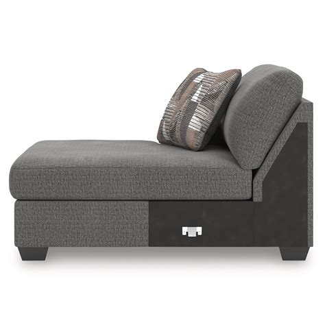 Ashley Newellen Fabric 3 Piece Sectional Wchaise At Sohomod