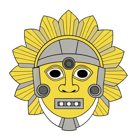 Vector De Dibujos Animados Aztecas Vector Premium Generado Con Ia