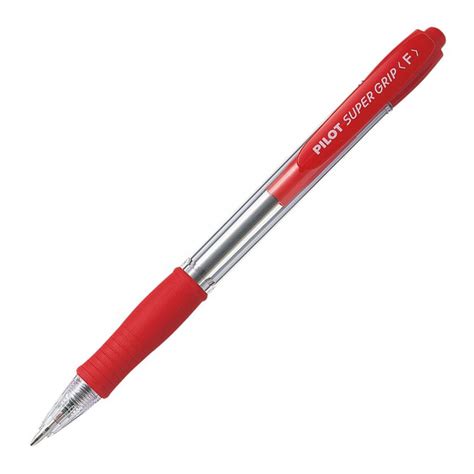 Ручка PILOT Super Grip F (0.7 мм) шариковая автоматическая, красные ...