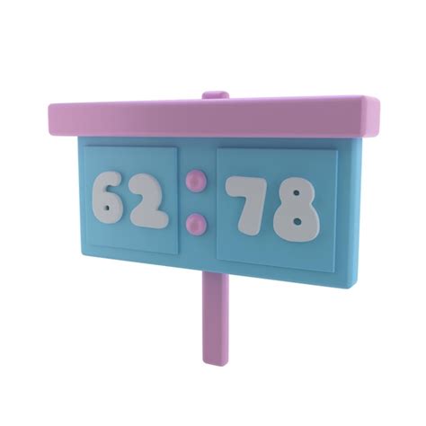 Premium Photo 3d Match Score Illustration