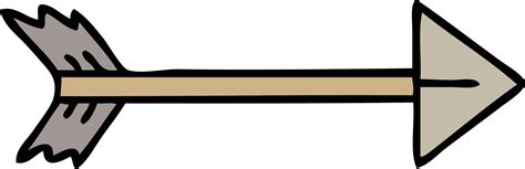 Quirky Hand Drawn Cartoon Arrow 11679882 Vector Art At Vecteezy