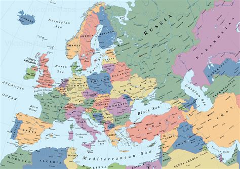 Map Of Europe And Middle East Printables Templates Free
