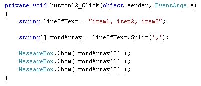 Split And Join In C NET