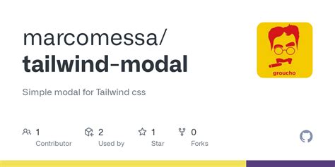 GitHub Marcomessa Tailwind Modal Simple Modal For Tailwind Css