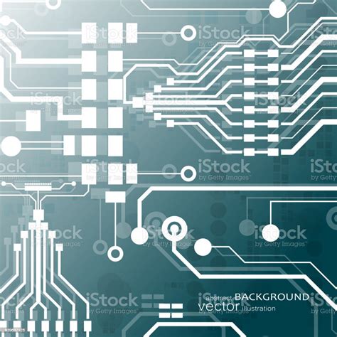 Microchip Background Stock Illustration Download Image Now Abstract