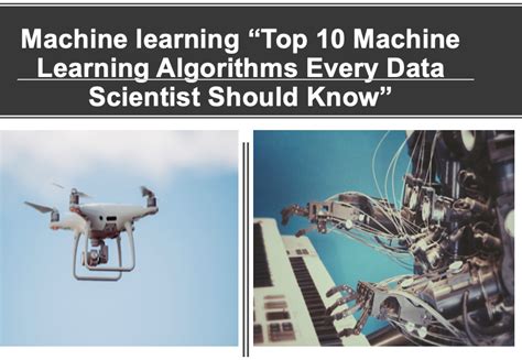 machine learning “top 10 machine learning algorithms every data