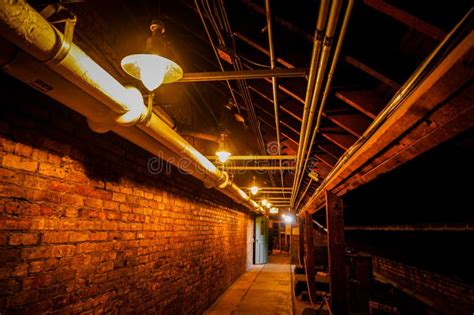 Brick Wall Underground Passage Stock Image Image Of Underground Wall 357072765