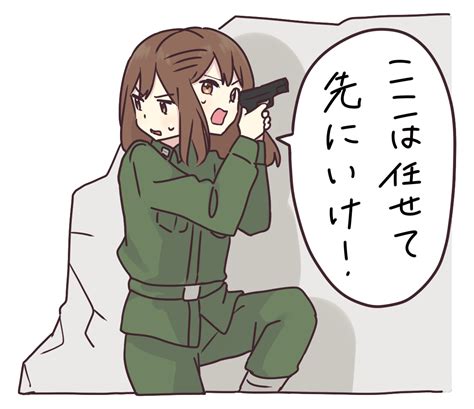 戦争「壁の後ろに隠れる」 フリーイラスト素材集 いらすとすきー