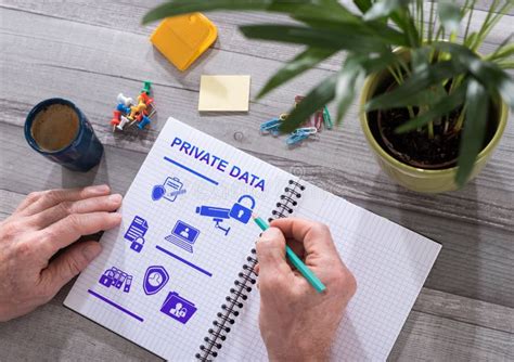Private Data Concept On A Notepad Stock Image Image Of Security Private Data Concept On A Notepad Stock Image Image Of Security