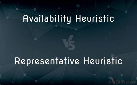 Availability Heuristic Vs Representative Heuristic — Whats The Difference